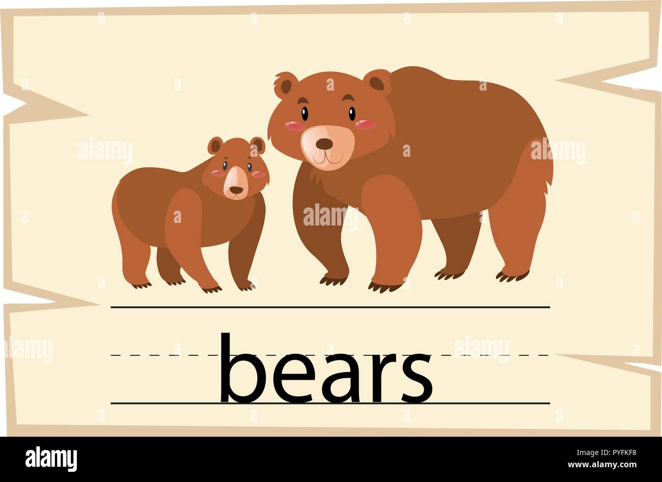 Bears letters Stock Vector Images - Alamy