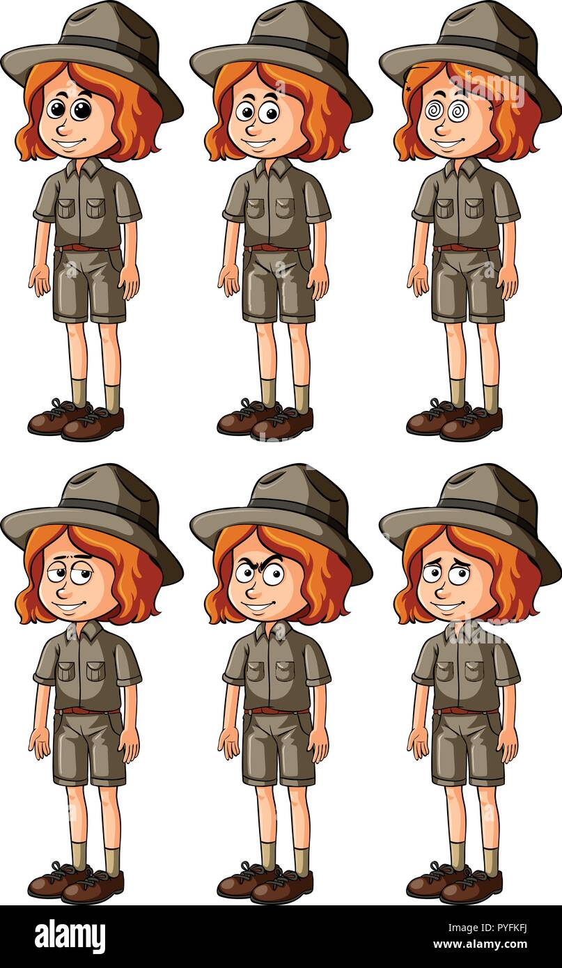 Female Zookeeper Cartoon