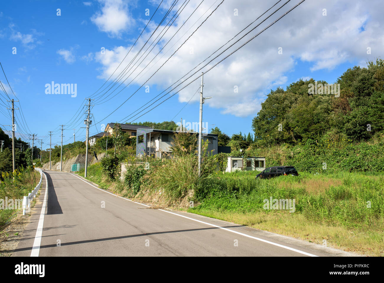 Abandoned town of Futaba, near Fukushima power plant Stock Photo - Alamy