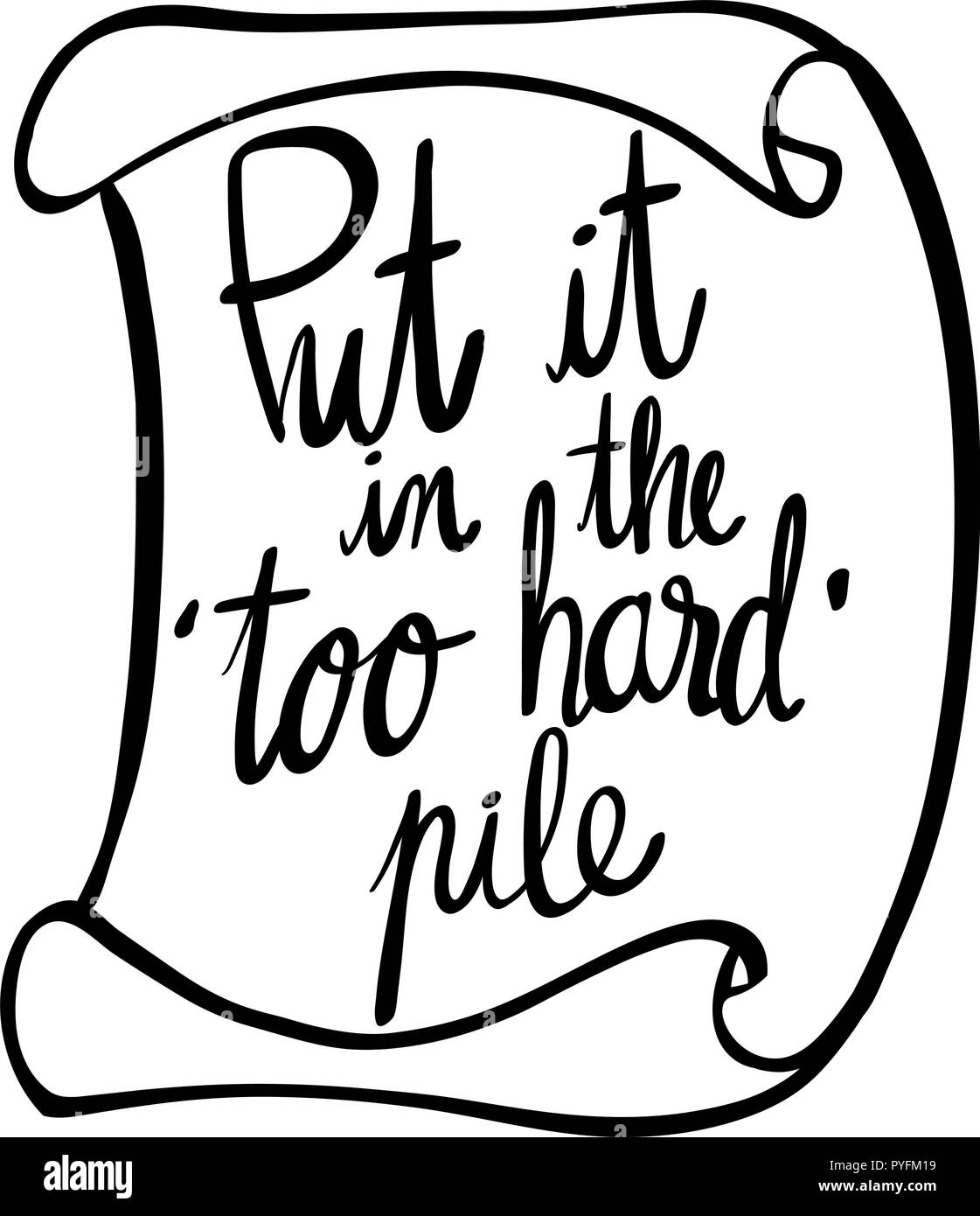 Hard pile Stock Vector Images - Alamy