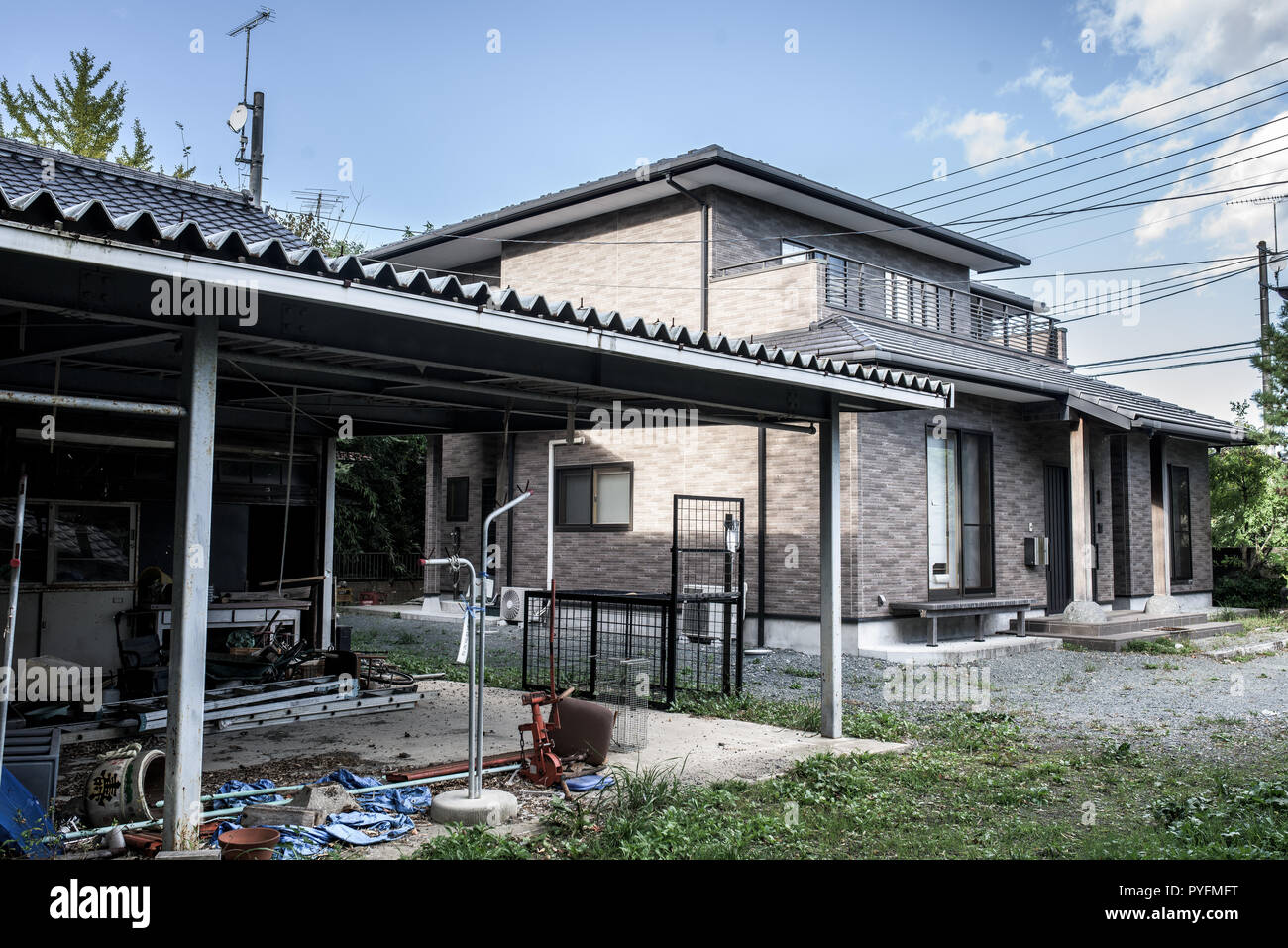 Abandoned town of Futaba, near Fukushima power plant Stock Photo - Alamy