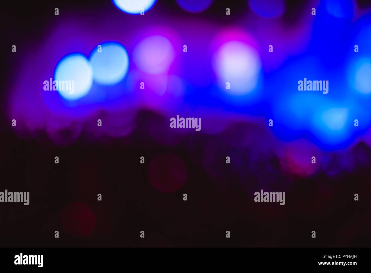 Stage lights on concert. Lighting equipment with multicolored beams ...