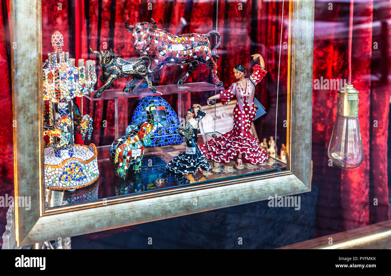 Shop window, Madrid, Spain Stock Photo - Alamy