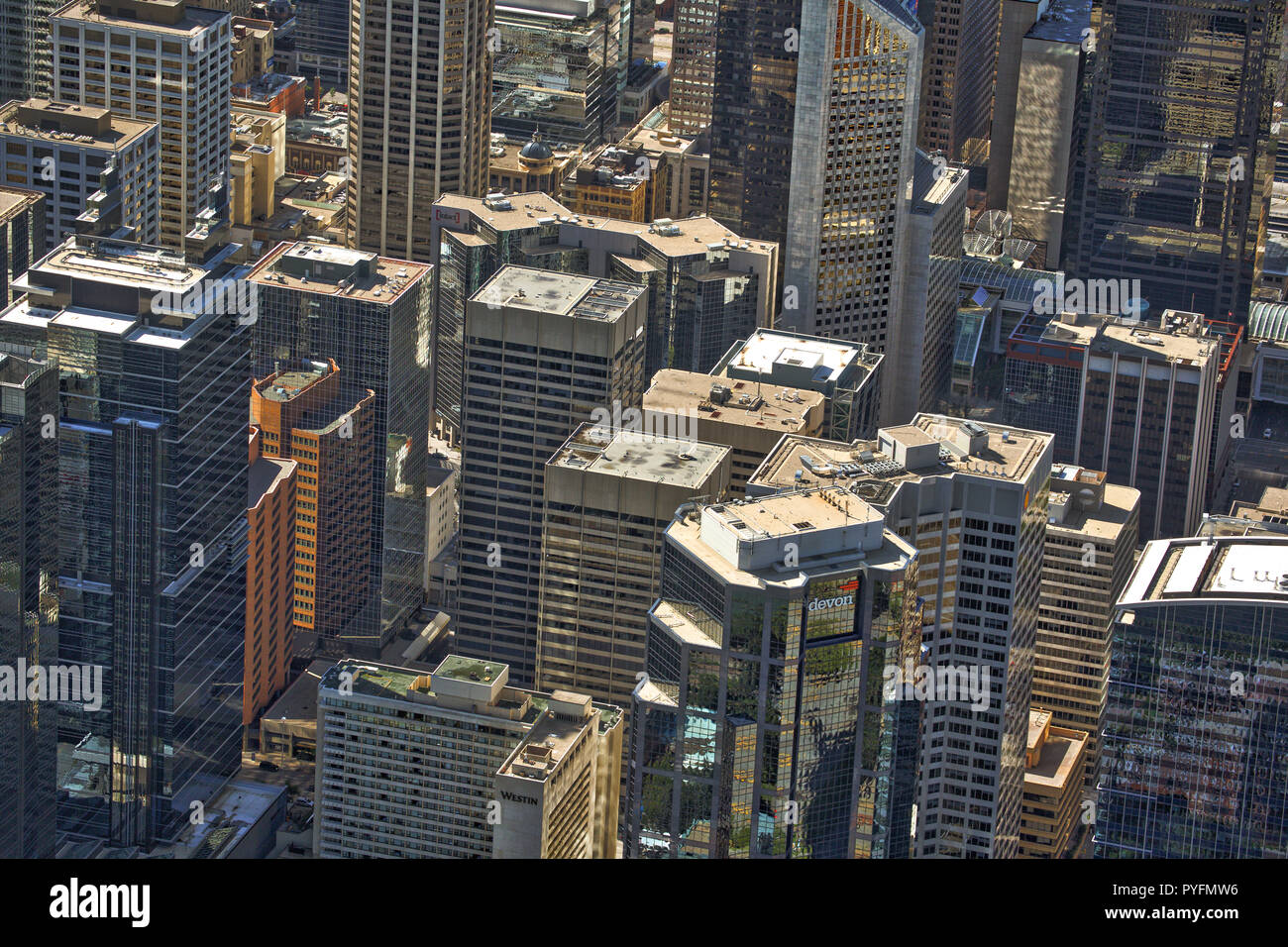 Aerial view generic commercial buildings hi-res stock photography and ...