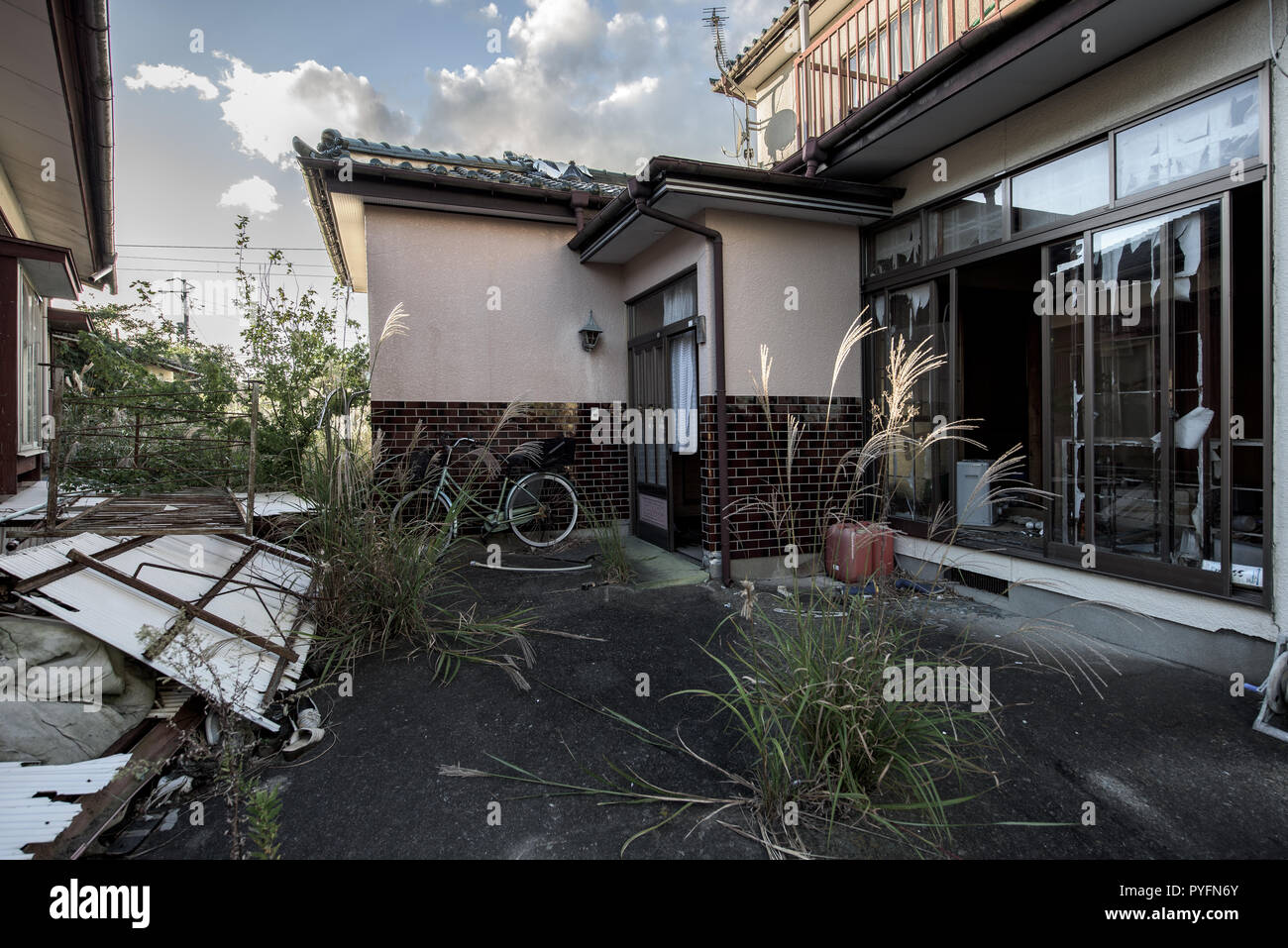 Abandoned town of Futaba, near Fukushima power plant Stock Photo - Alamy