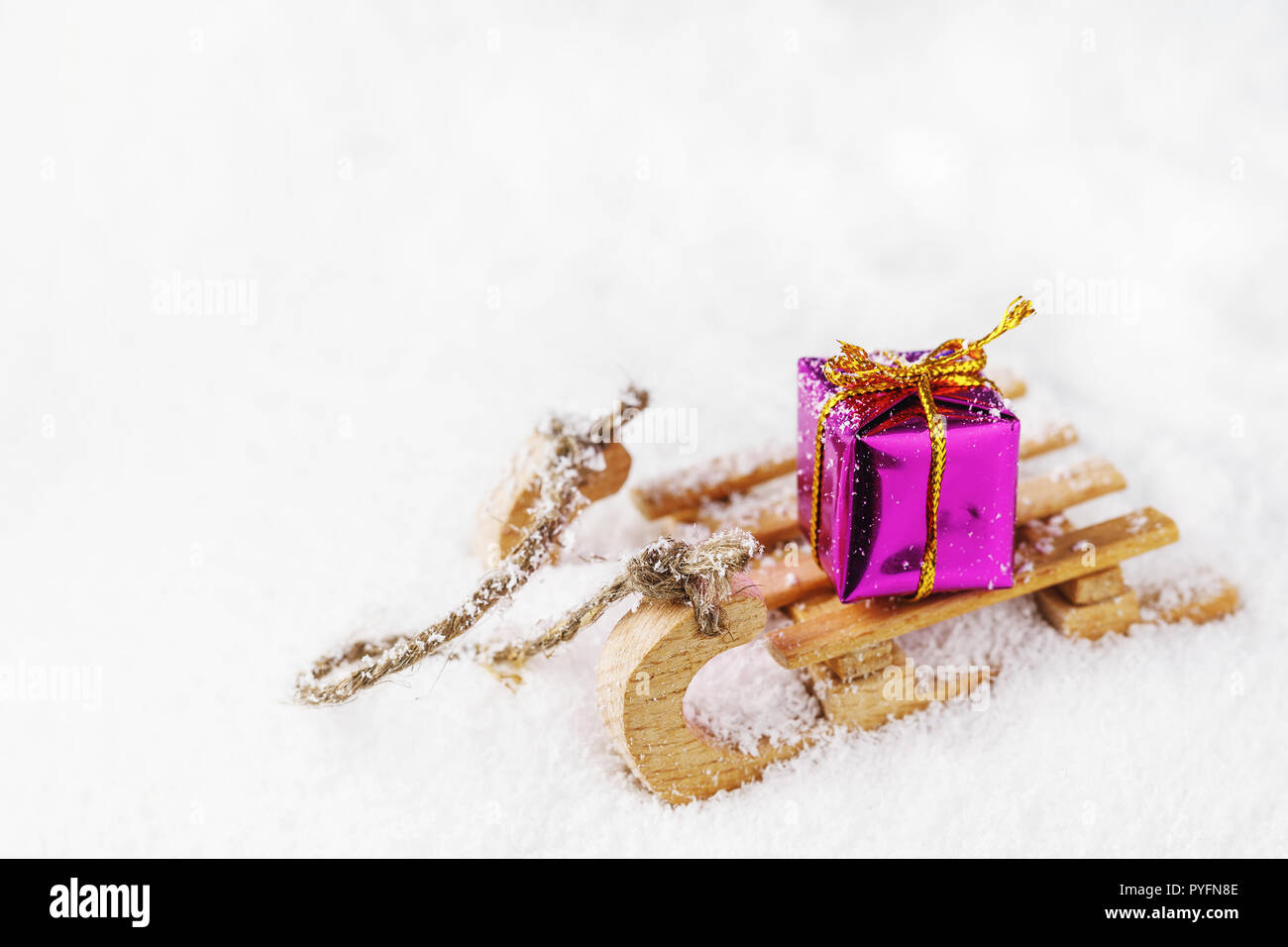 Wooden sled rope hi-res stock photography and images - Alamy