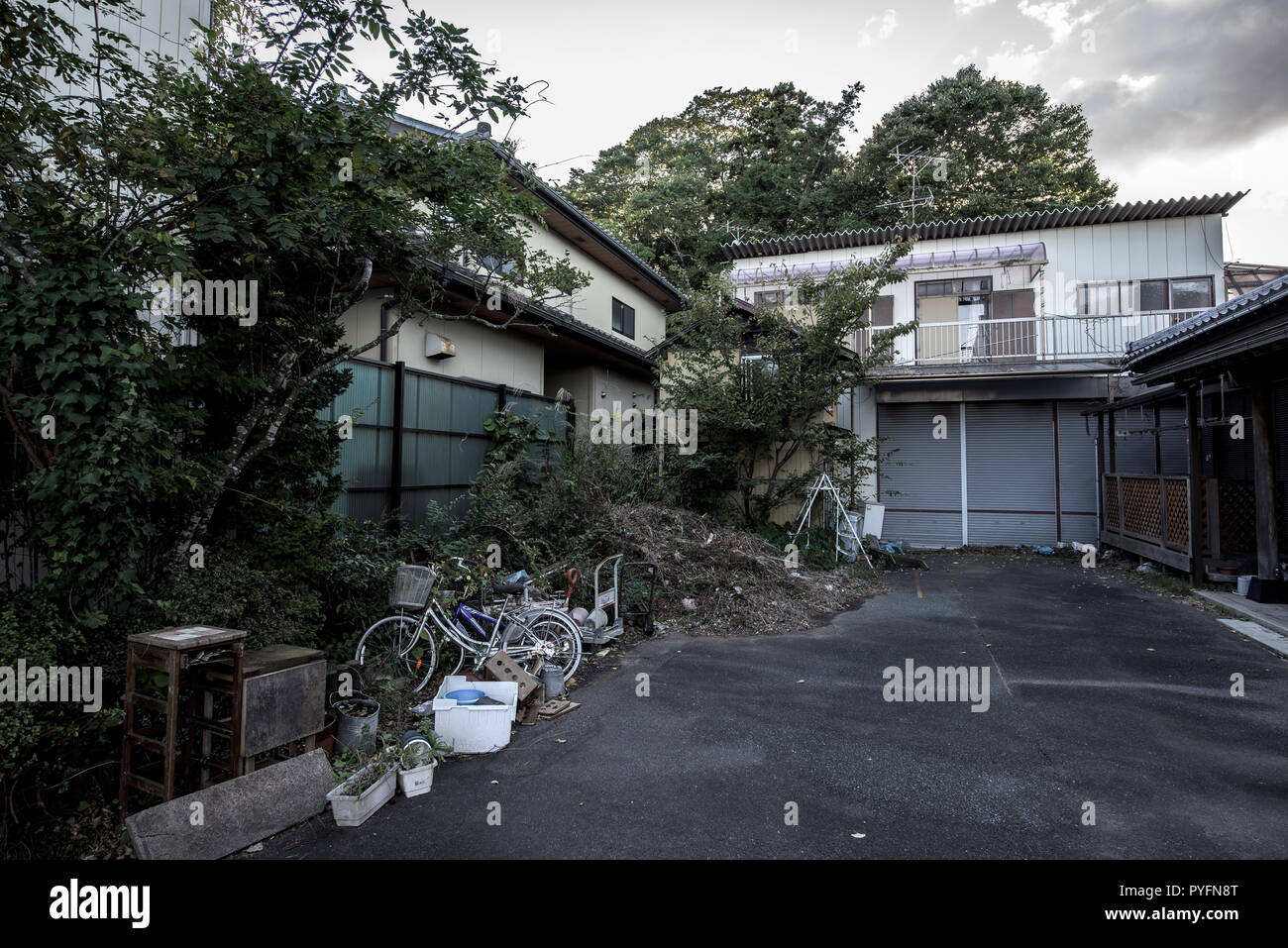 Abandoned town of Futaba, near Fukushima power plant Stock Photo - Alamy