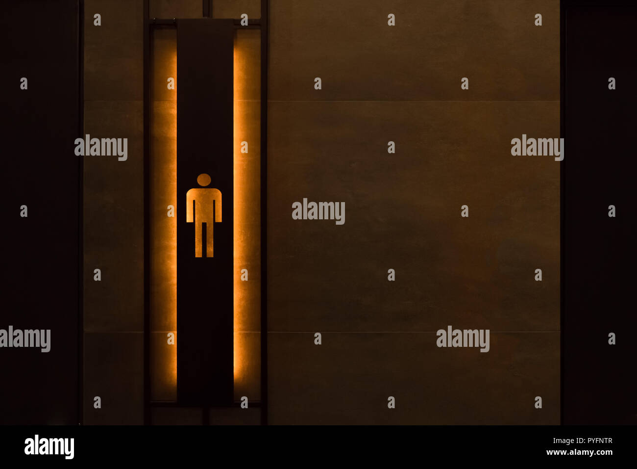 Male restroom sign. Restroom signs in public place. Important signs and ...