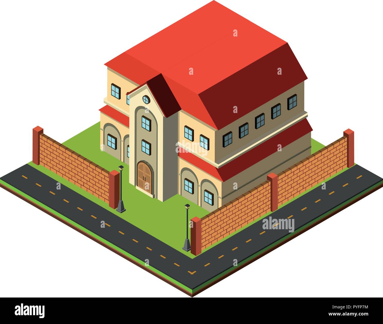 Symmetry in building Stock Vector Images - Alamy
