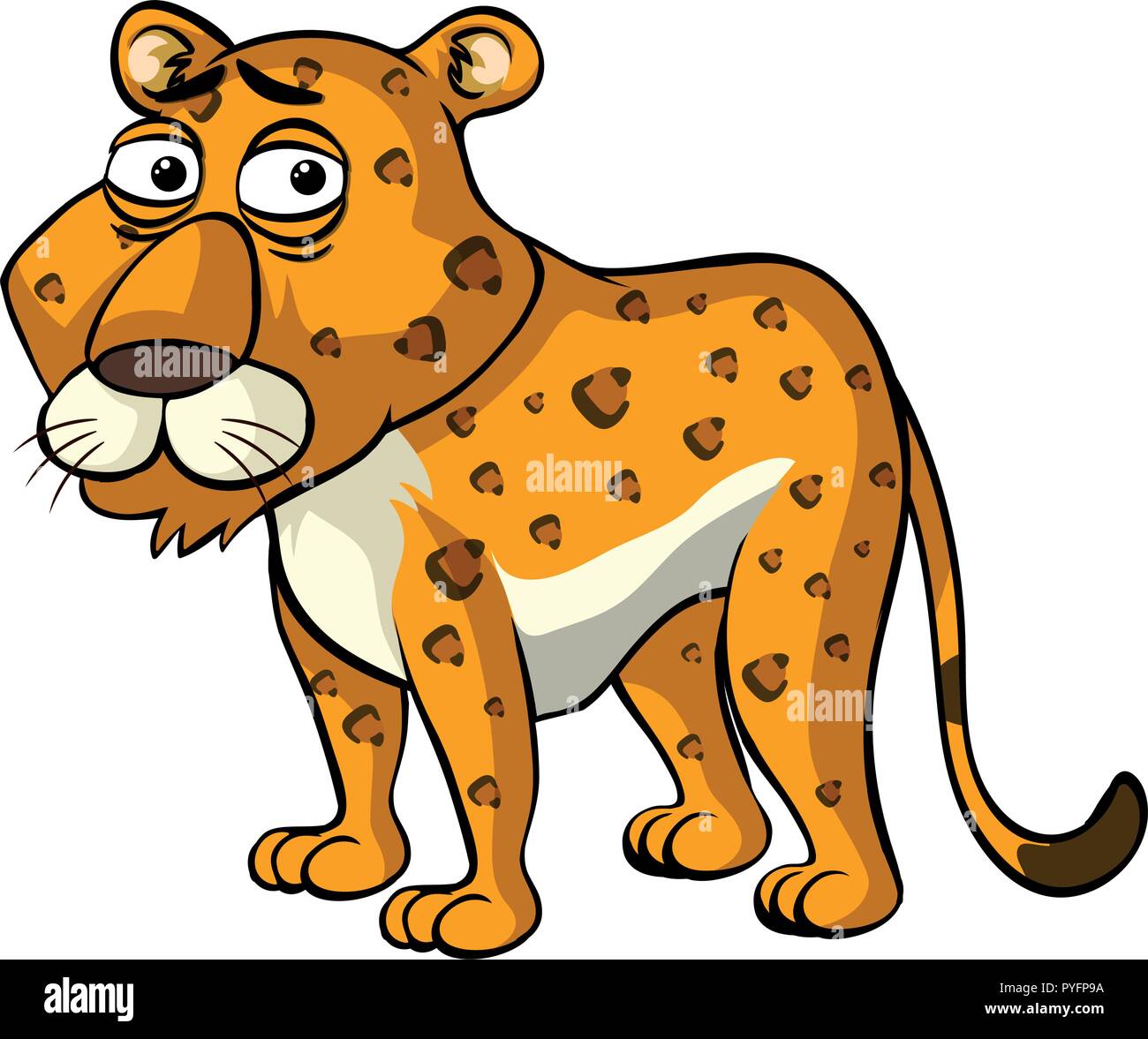 Sad cheetah Stock Vector Images - Alamy