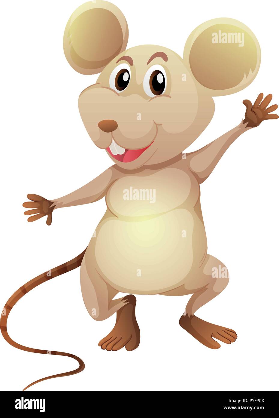 White rat with happy face illustration Stock Vector Image & Art - Alamy