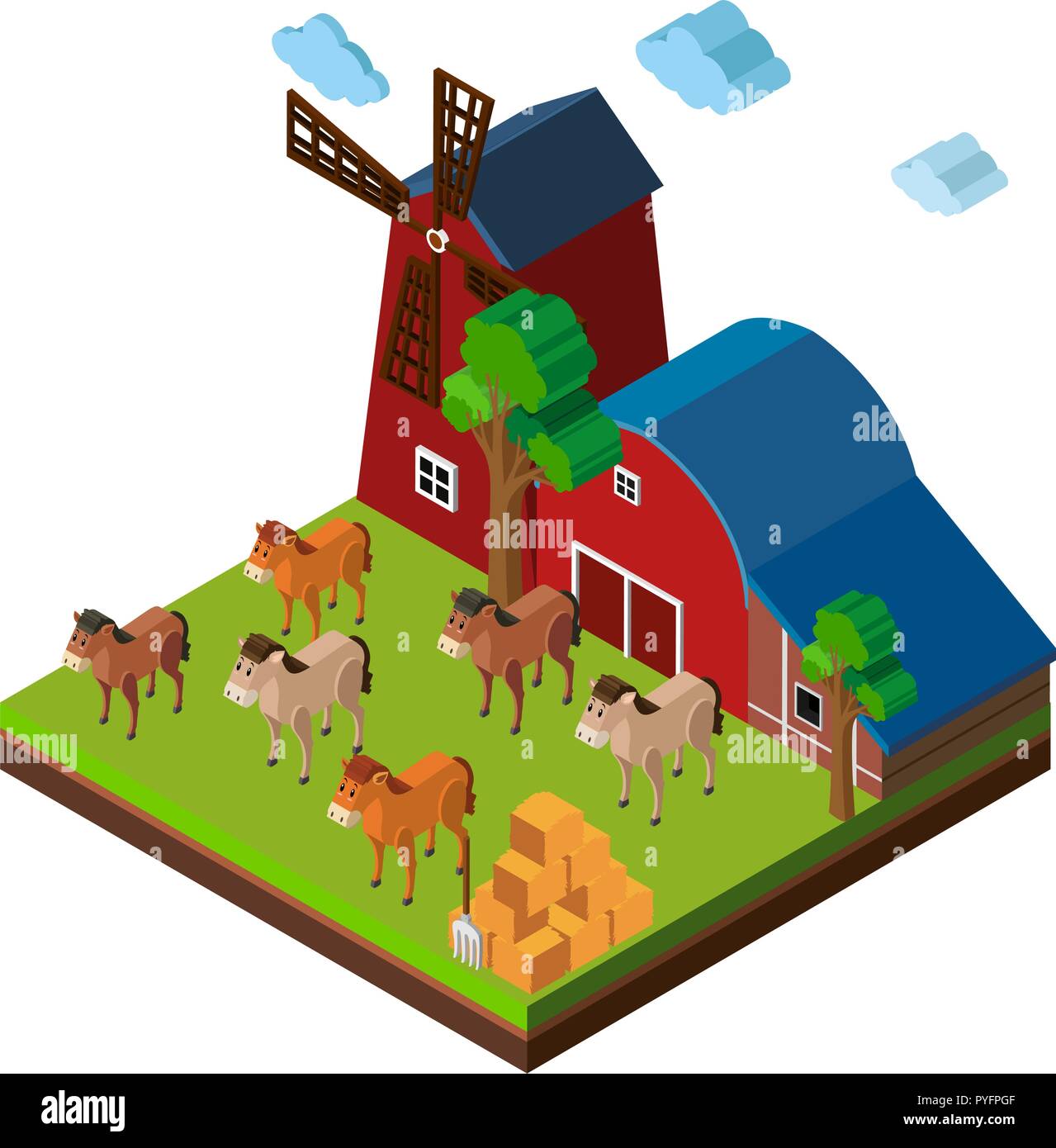 Agriculture horses Stock Vector Images - Alamy