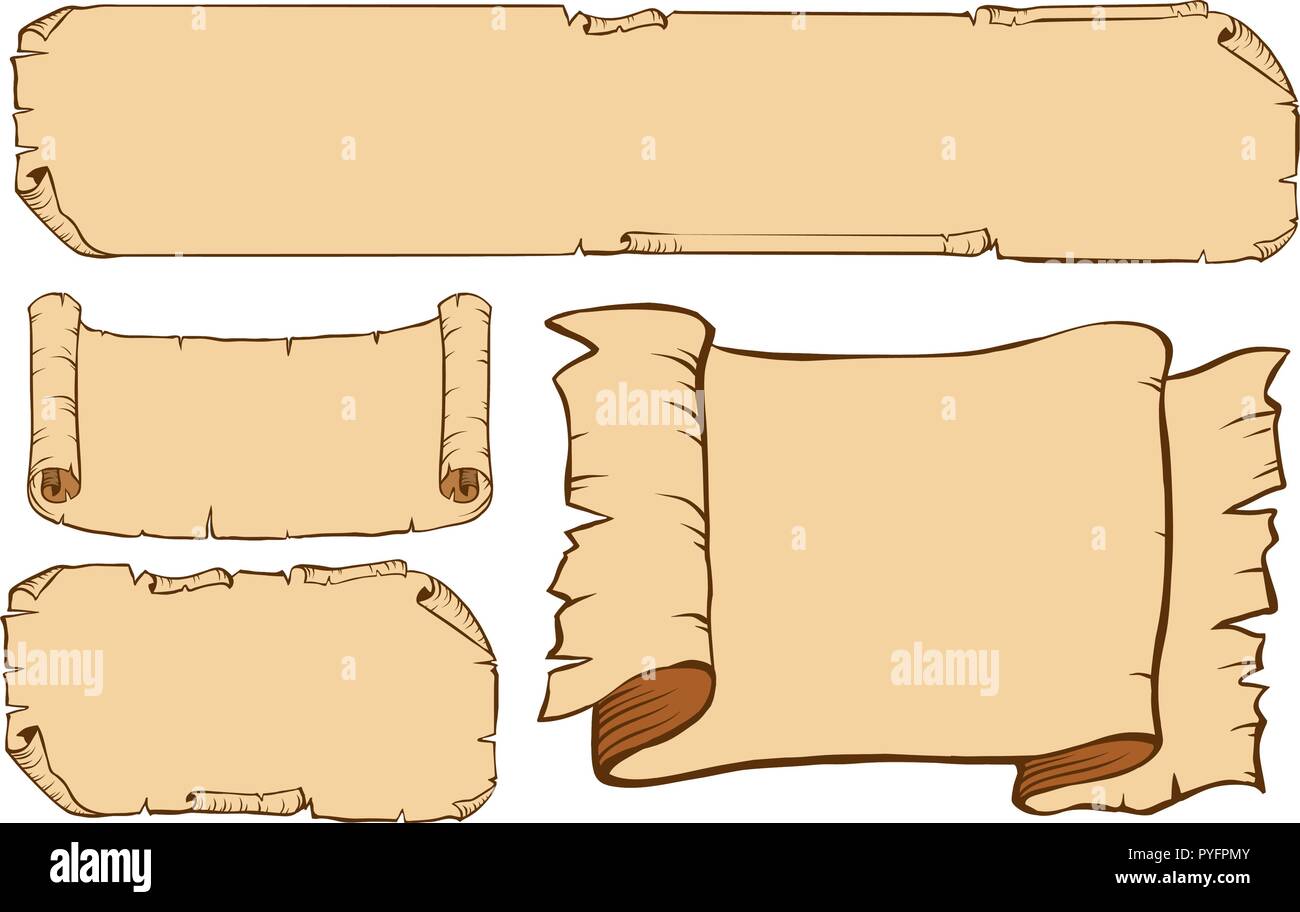 Four designs of old paper illustration Stock Vector Image & Art - Alamy