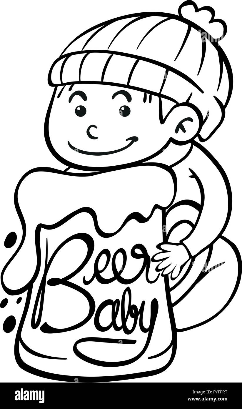 Beer text poster Black and White Stock Photos & Images - Alamy