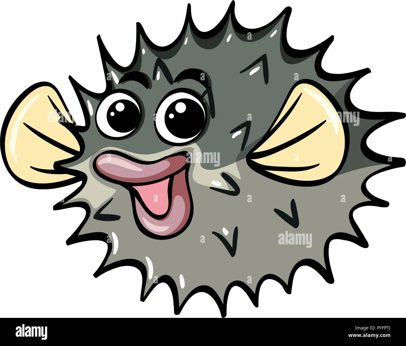 Pufferfish picture Stock Vector Images - Alamy