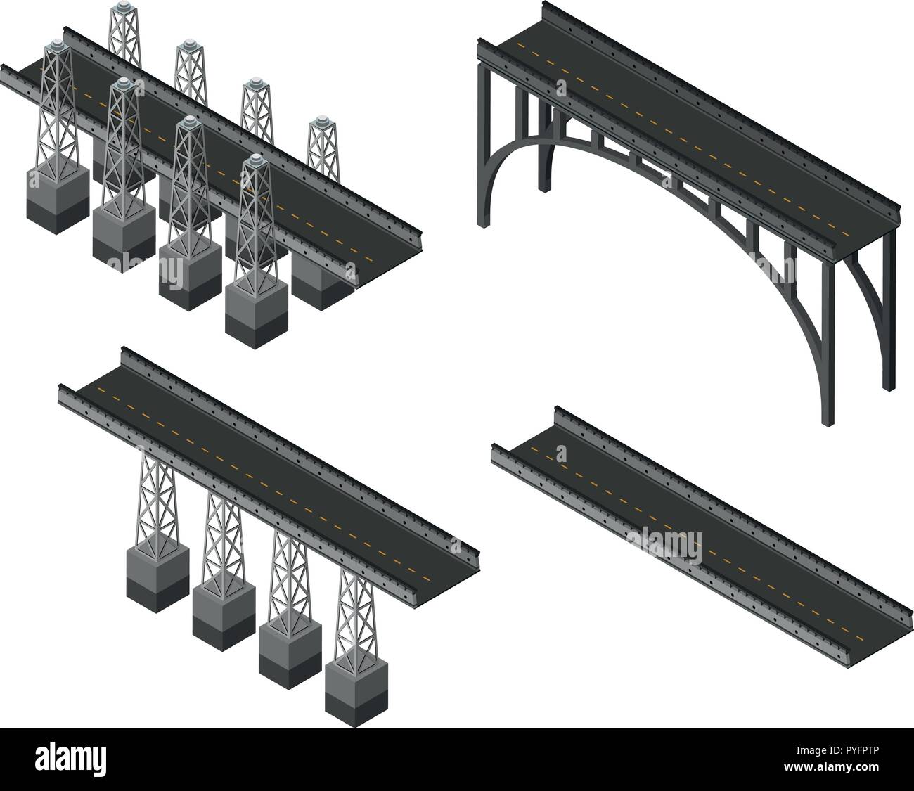 Different designs of bridges illustration Stock Vector Image & Art - Alamy