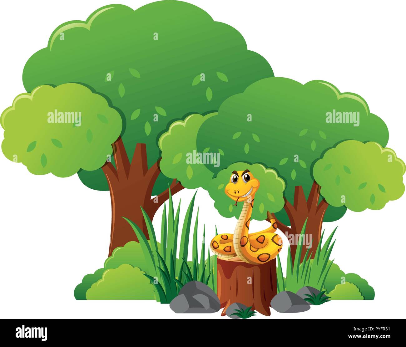 Tree stump clipart hi-res stock photography and images - Alamy