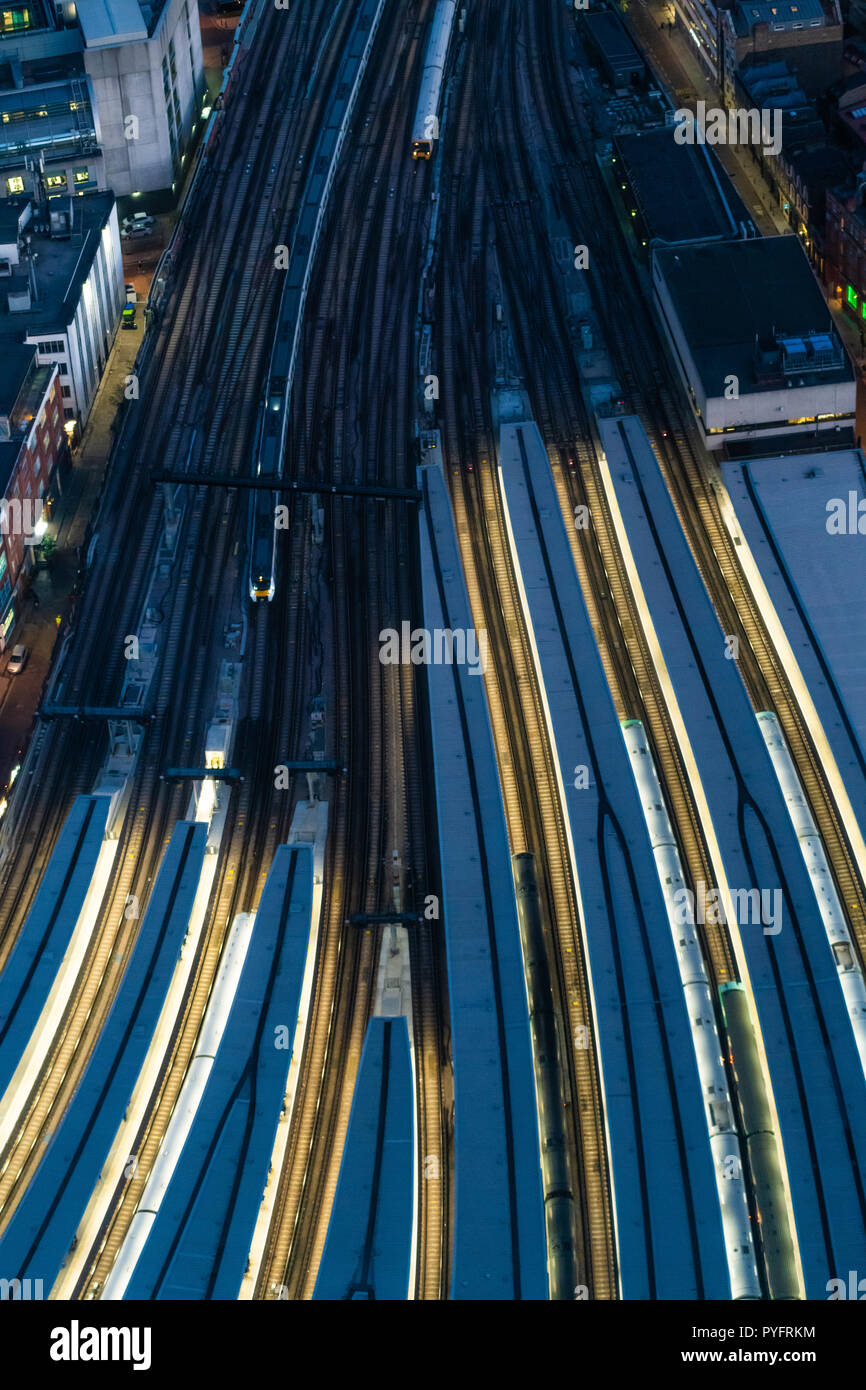 Arial view of railways hi-res stock photography and images - Alamy