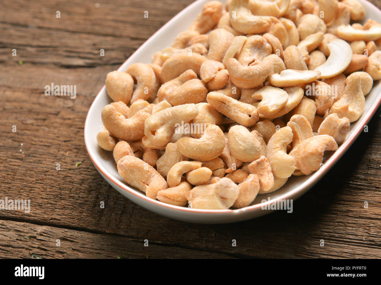 cashew nuts with salt Stock Photo - Alamy