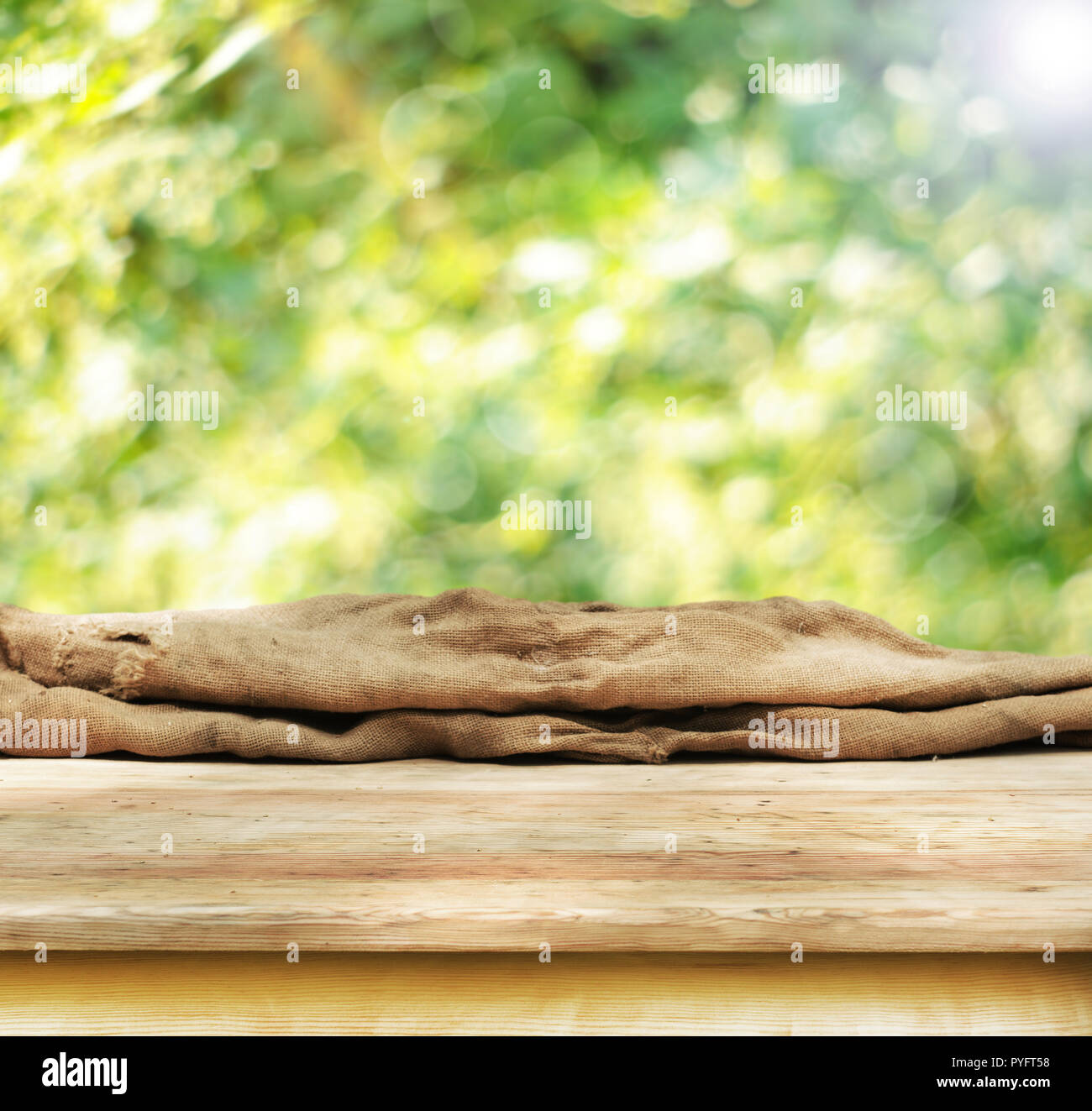 empty table for product display montages Stock Photo - Alamy