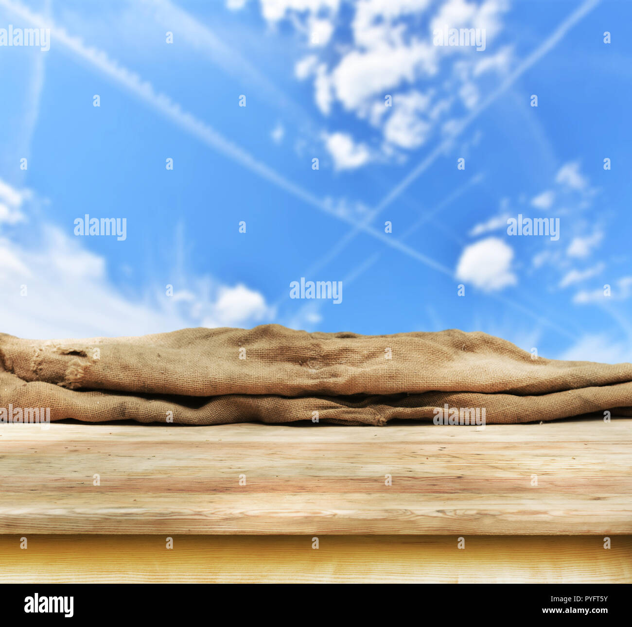 empty table for product display montages Stock Photo - Alamy