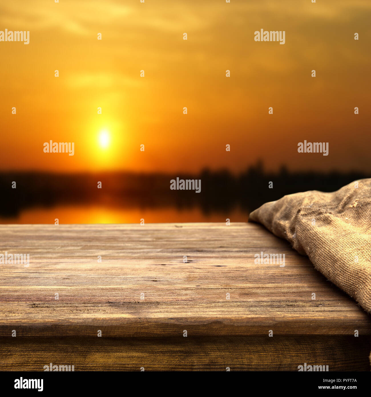 empty table for product display montages Stock Photo - Alamy