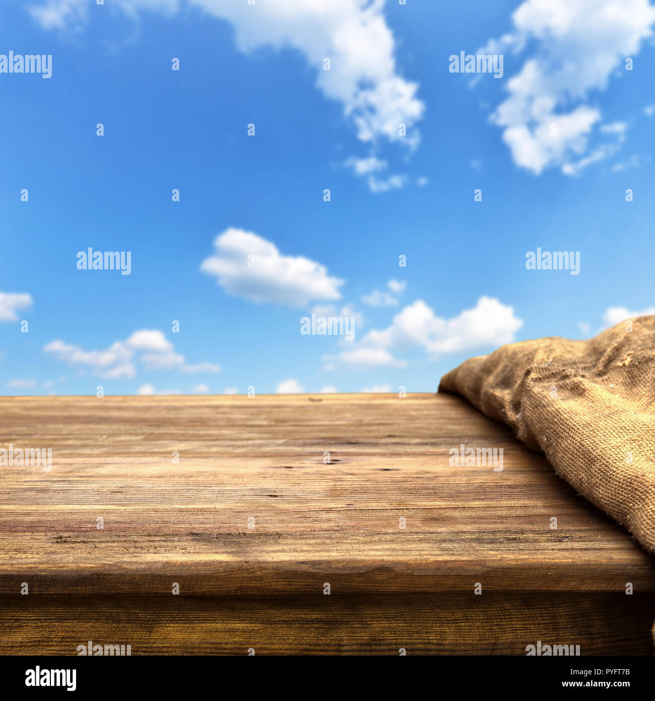 empty table for product display montages Stock Photo - Alamy