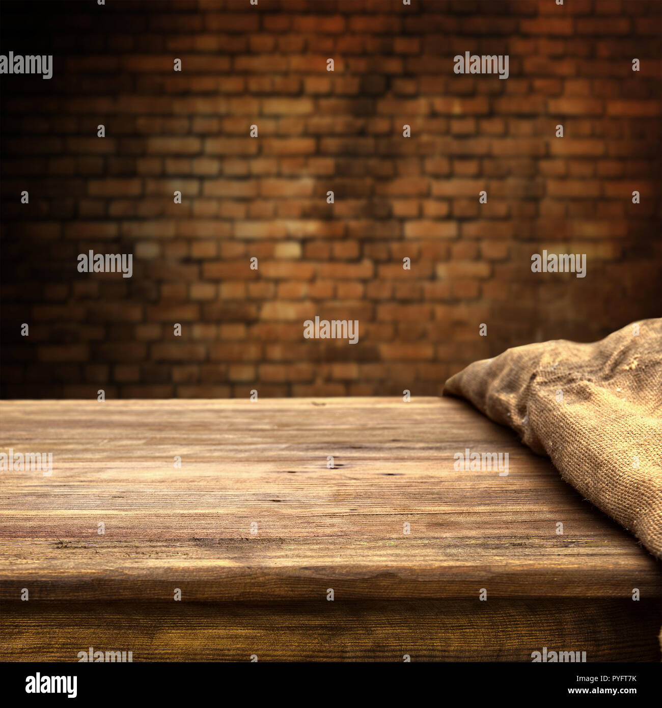 empty table for product display montages Stock Photo - Alamy