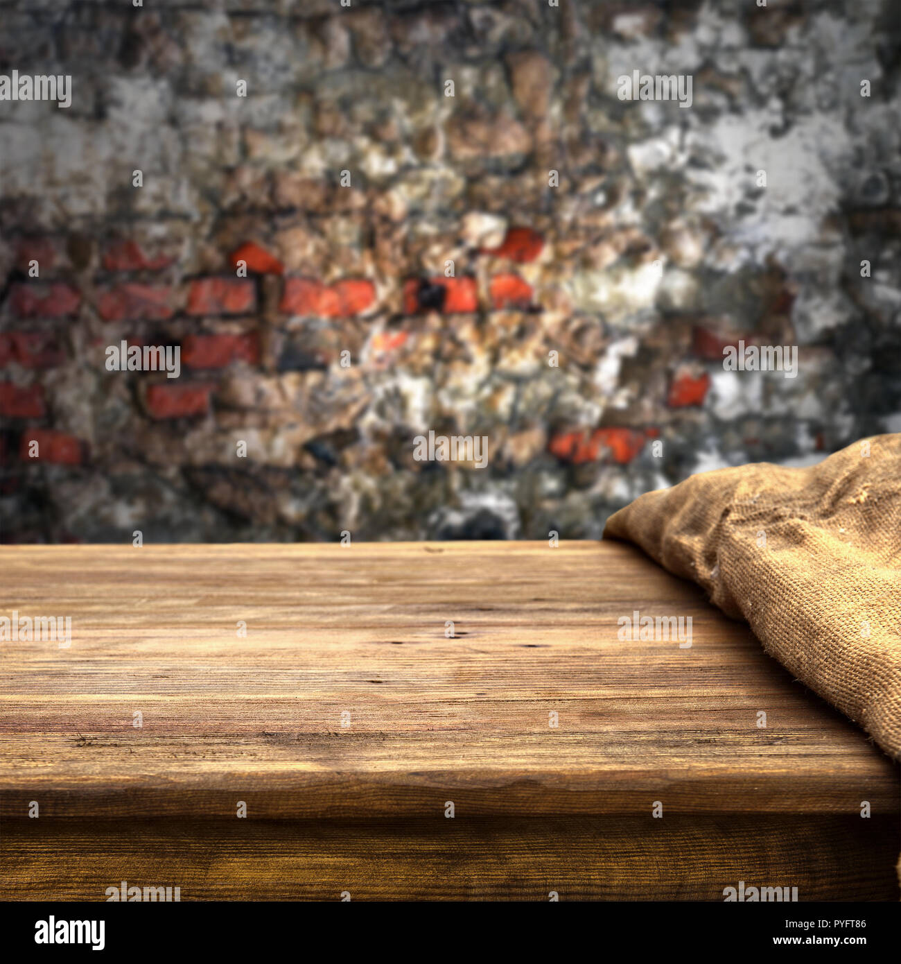 empty table for product display montages Stock Photo - Alamy