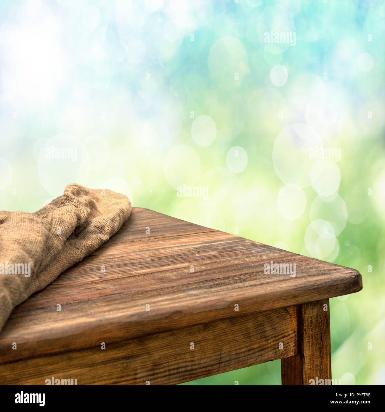 empty table for product display montages Stock Photo - Alamy