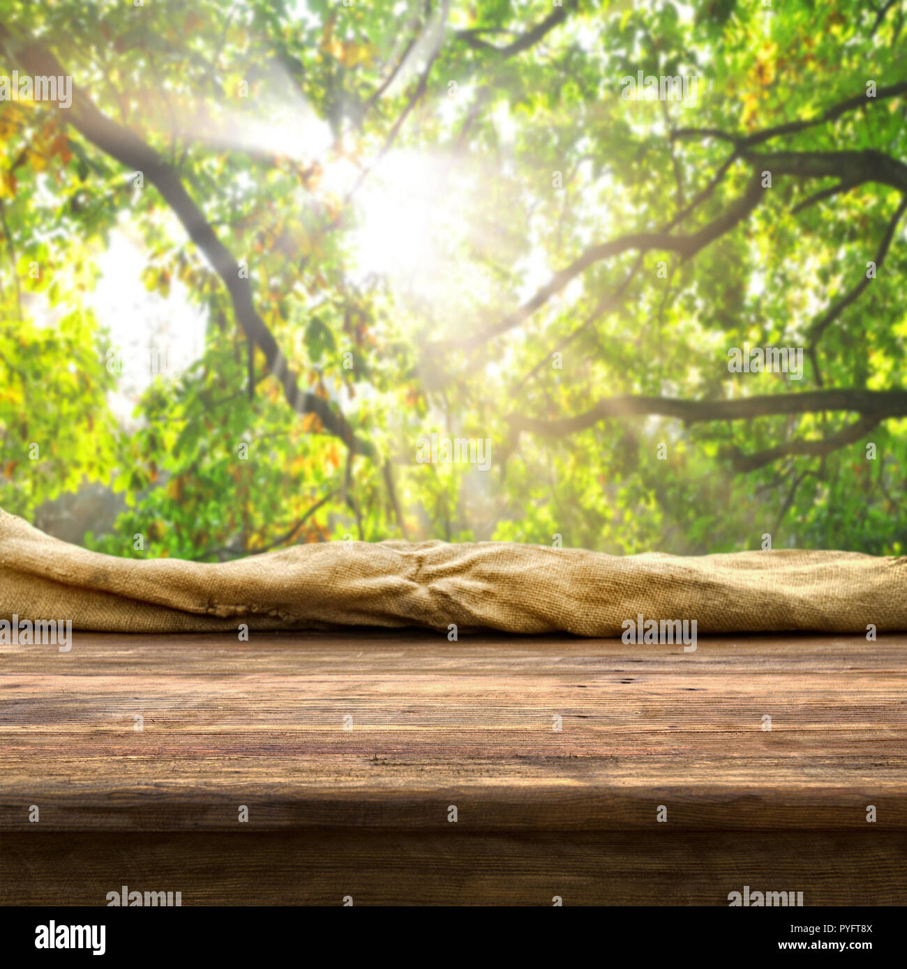 empty table for product display montages Stock Photo - Alamy