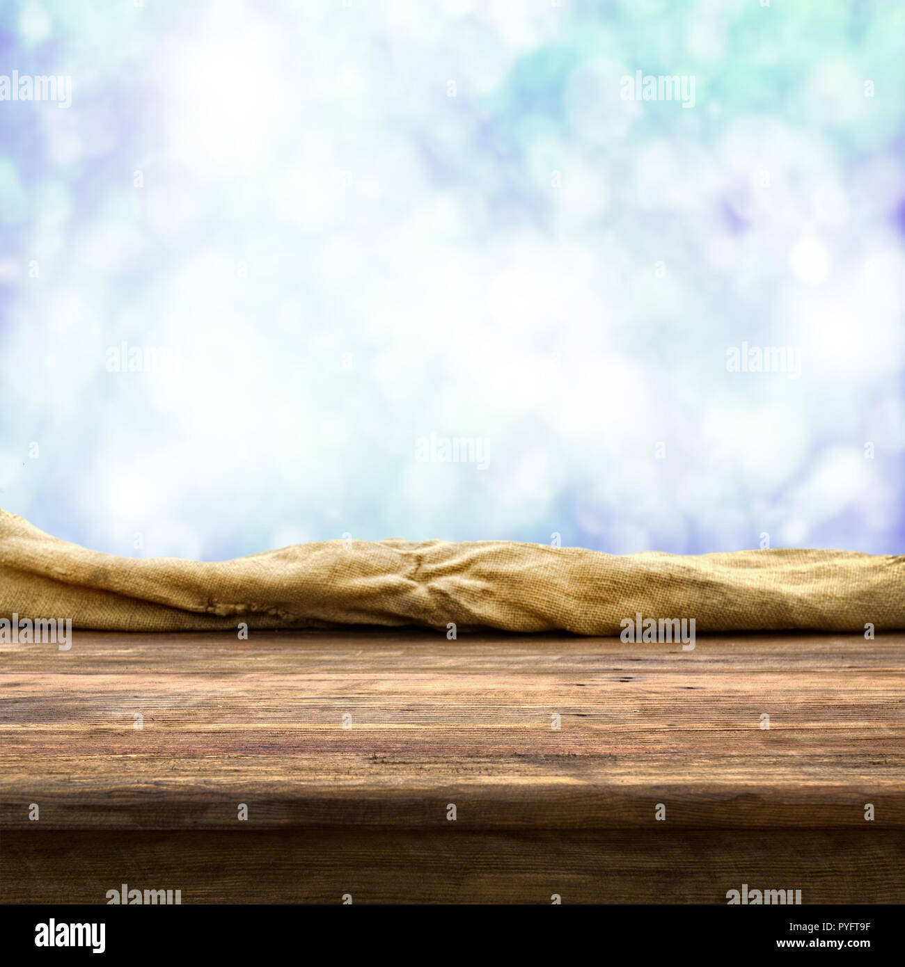 empty table for product display montages Stock Photo - Alamy