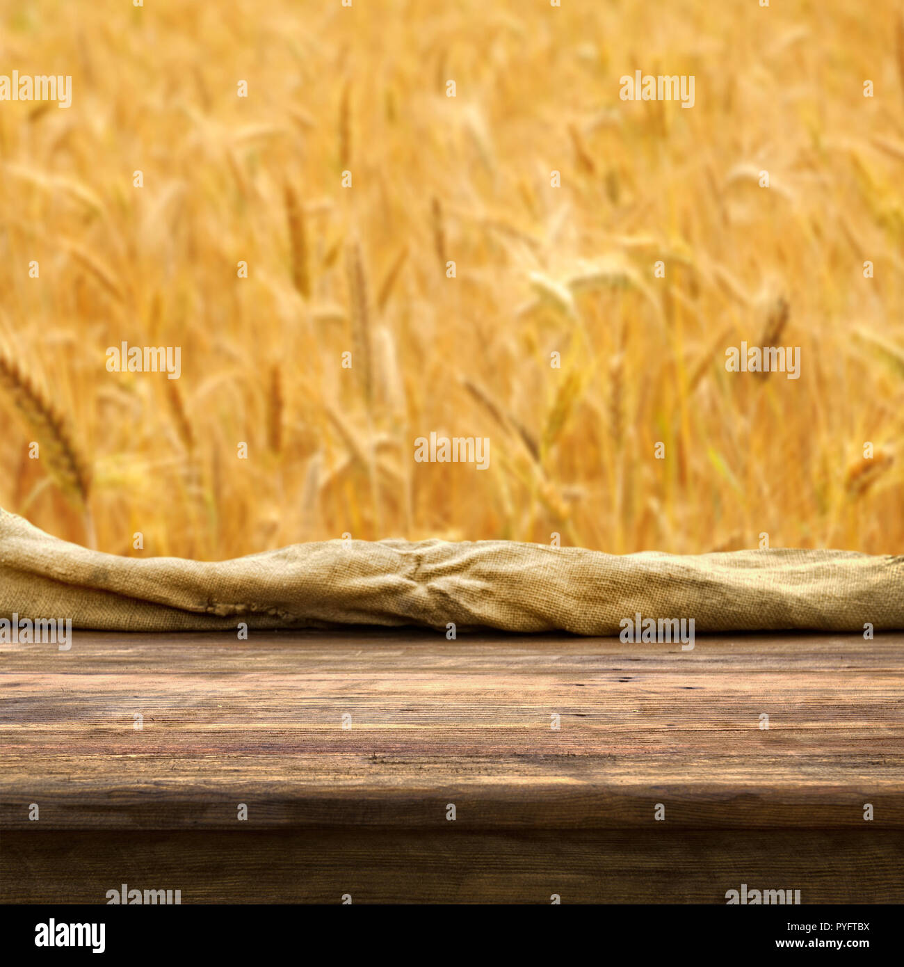 empty table for product display montages Stock Photo - Alamy