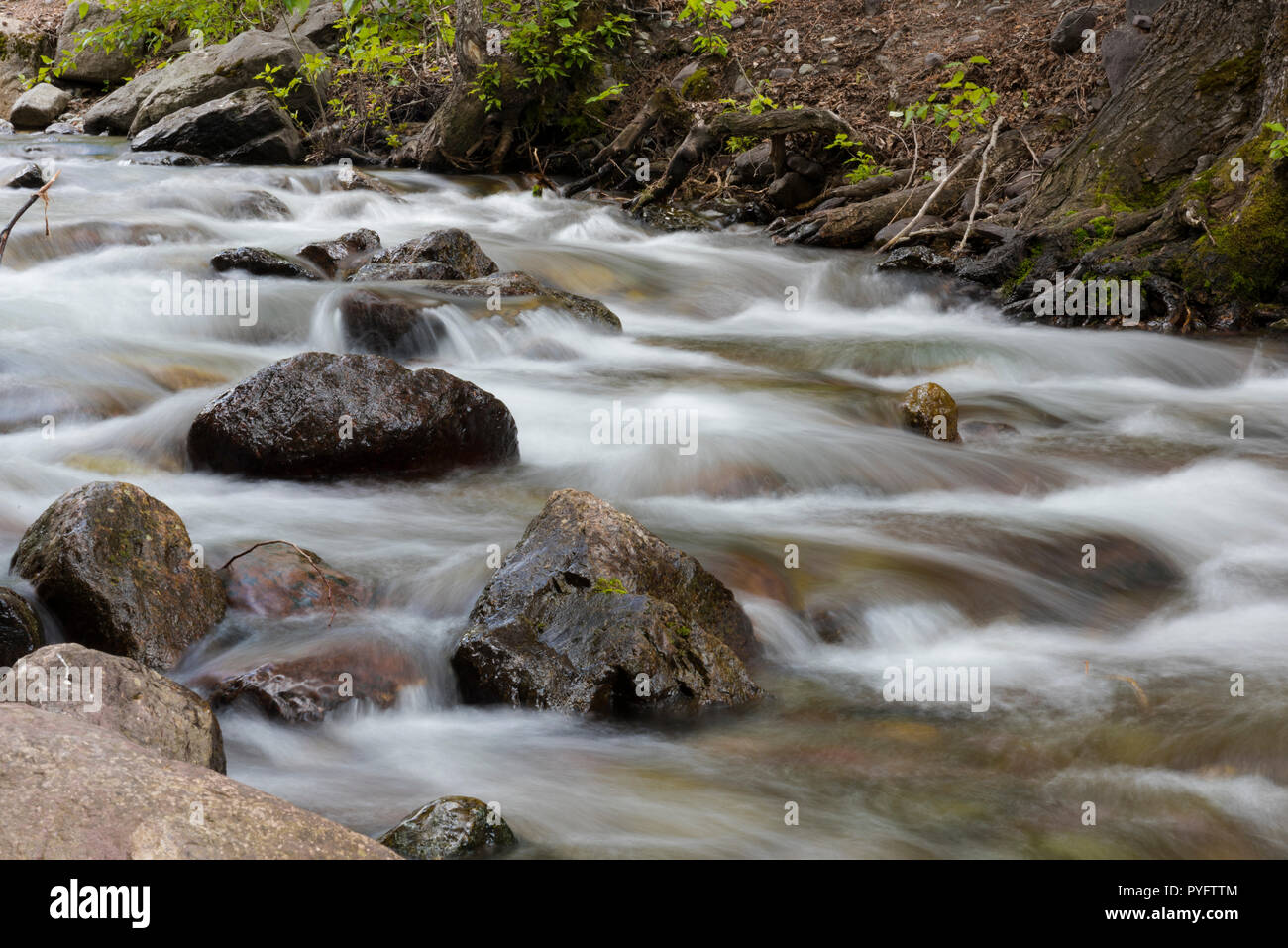 The flowing river Stock Photo - Alamy