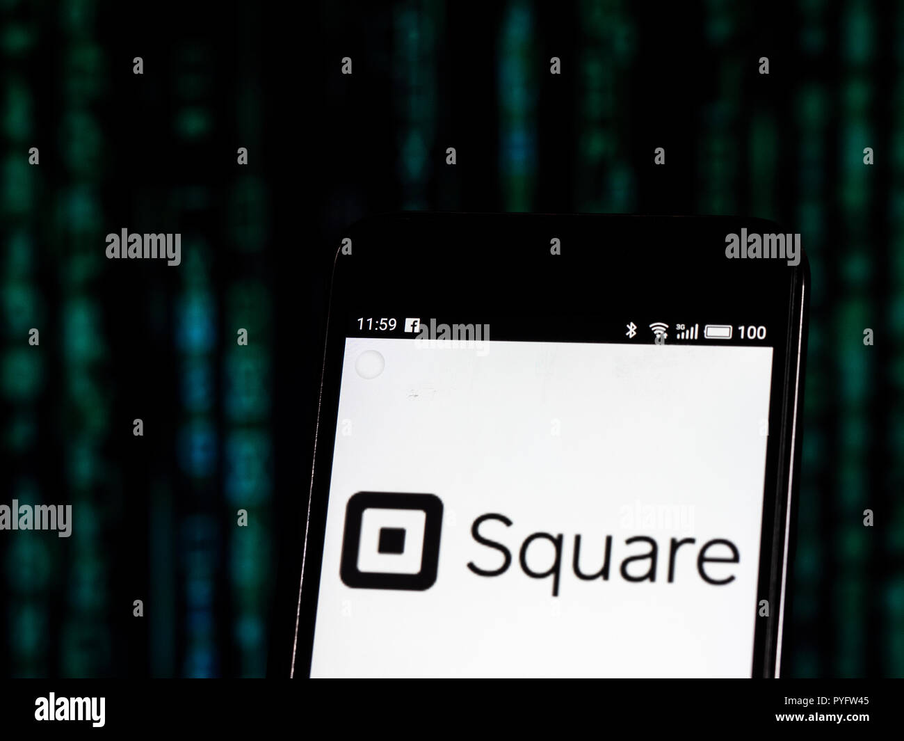 Square logo mobile hi-res stock photography and images - Alamy