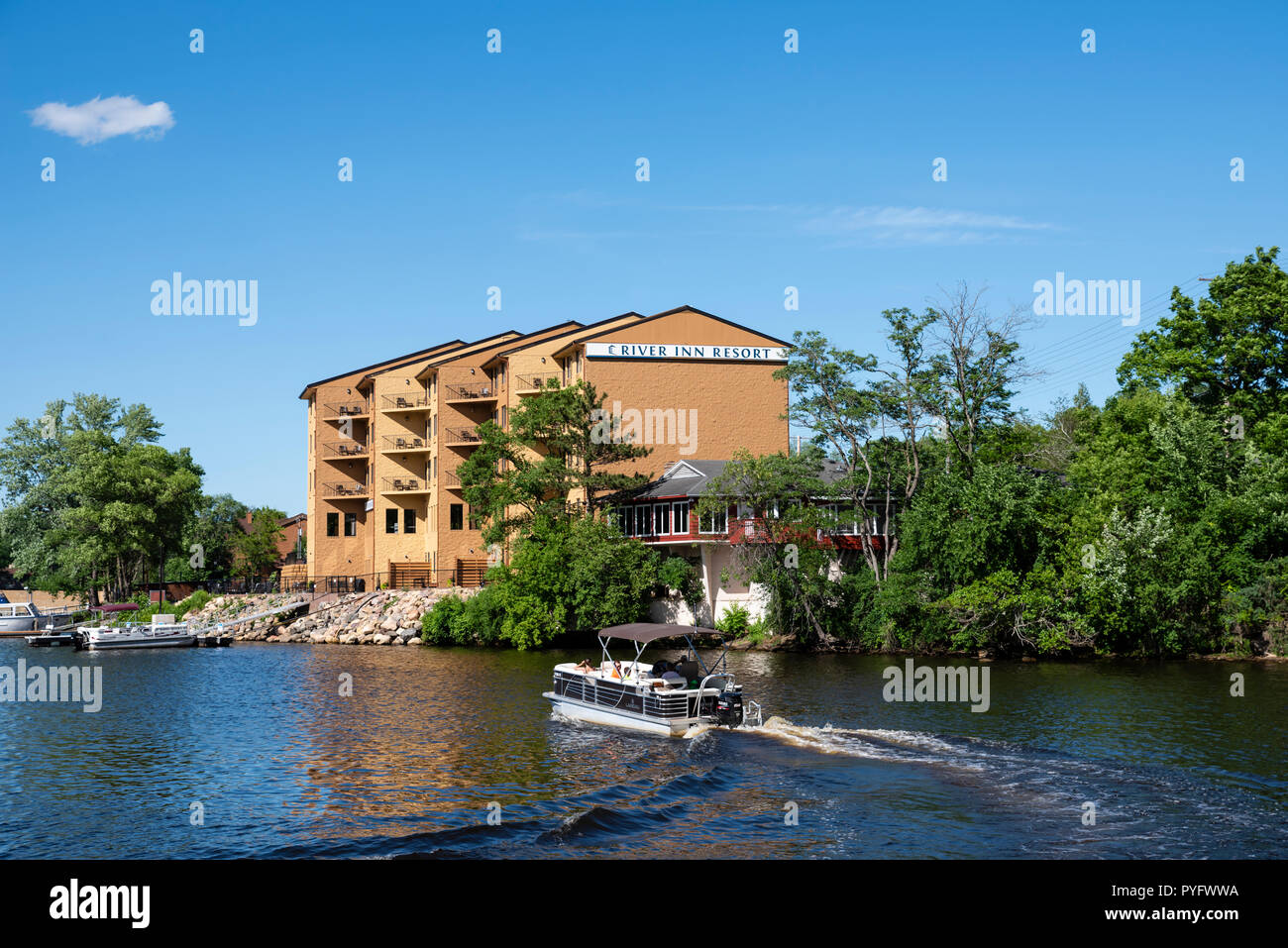 River Inn Resort Hotel. Wisconsin Dells, Wisconsin Stock Photo - Alamy
