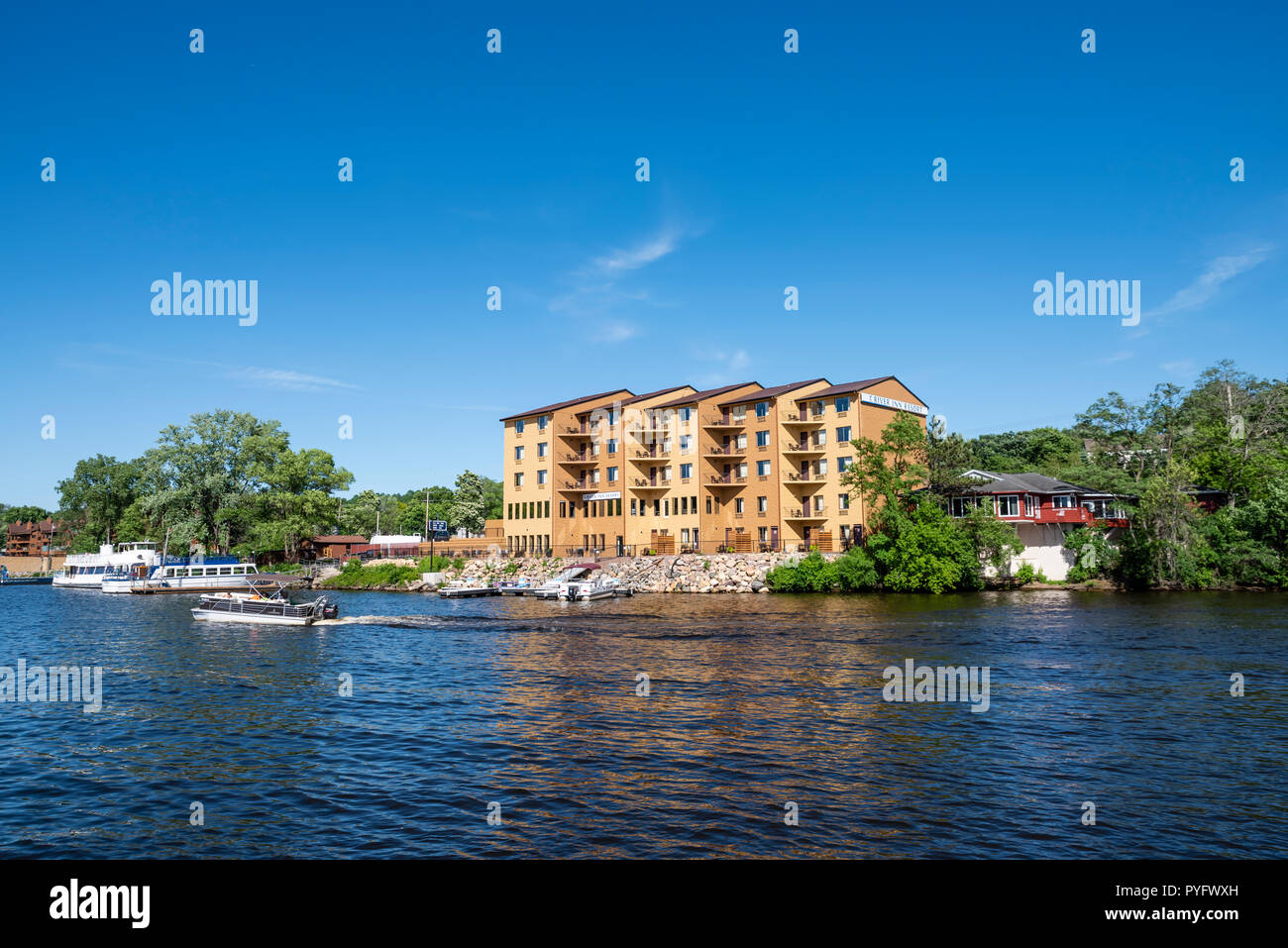 River Inn Resort Hotel. Wisconsin Dells, Wisconsin Stock Photo - Alamy