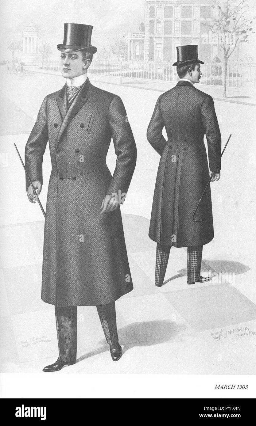 A frock overcoat (front and back view Stock Photo - Alamy A frock overcoat (front and back view Stock Photo - Alamy