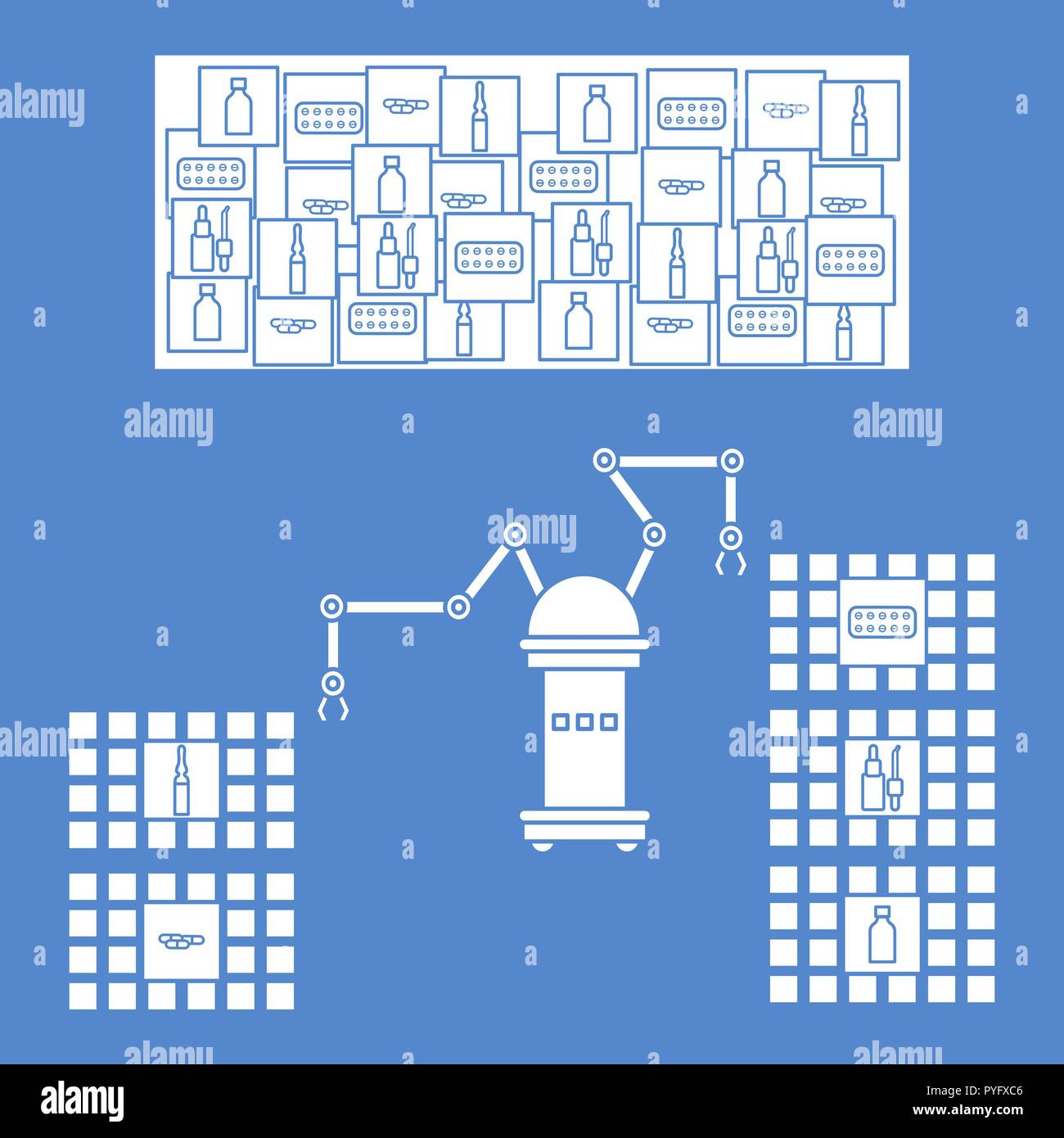 Smart automatic robotic sorting of drugs. Replacement of people with ...