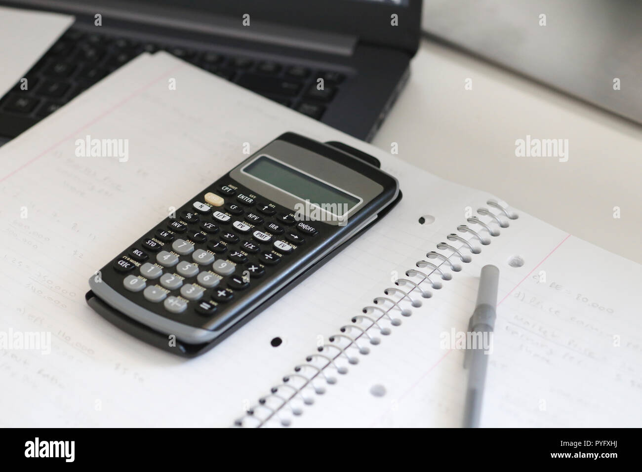 Homework notebook hi-res stock photography and images - Alamy
