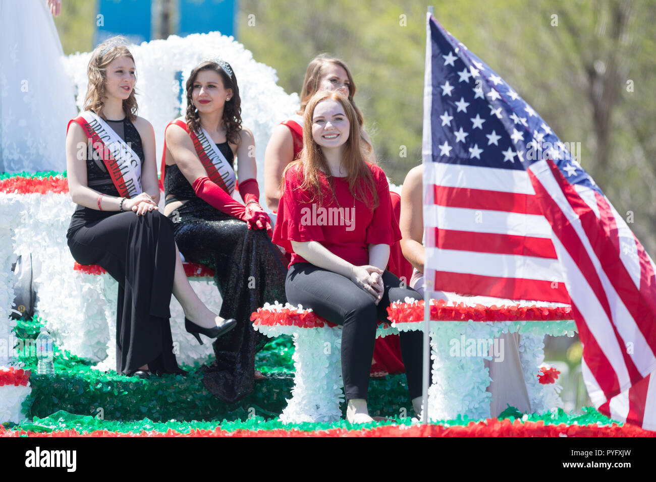 Chicago, Illinois, USA - May 5, 2018: The Polish Constitution Day ...