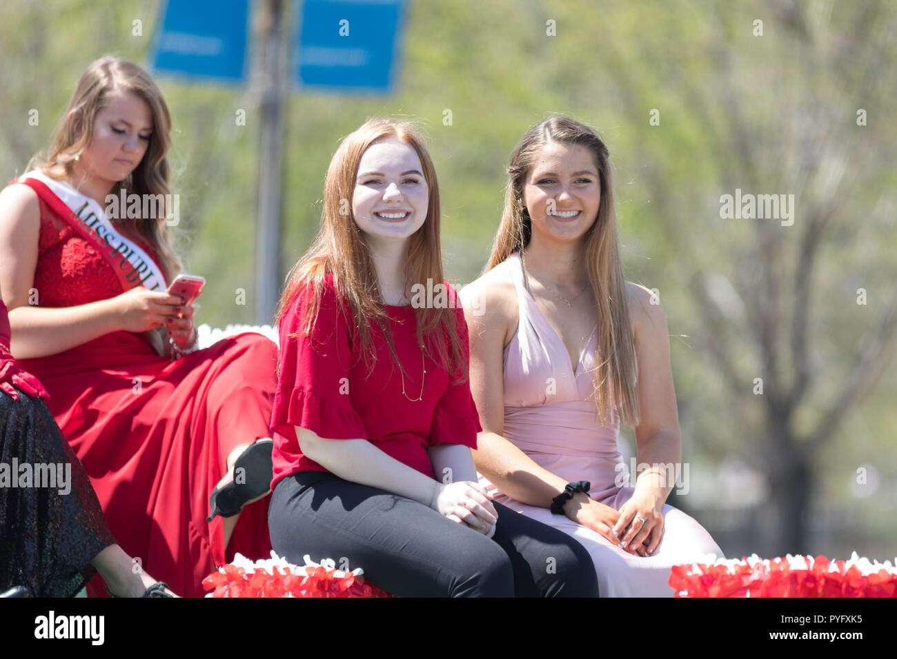 Chicago, Illinois, USA - May 5, 2018: The Polish Constitution Day ...
