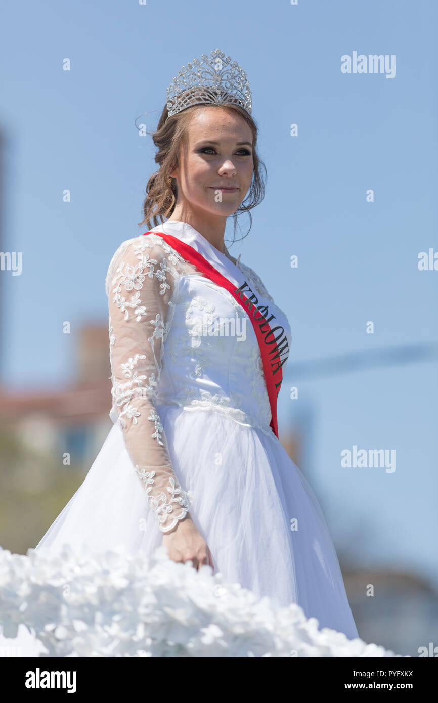Chicago, Illinois, USA - May 5, 2018: The Polish Constitution Day ...