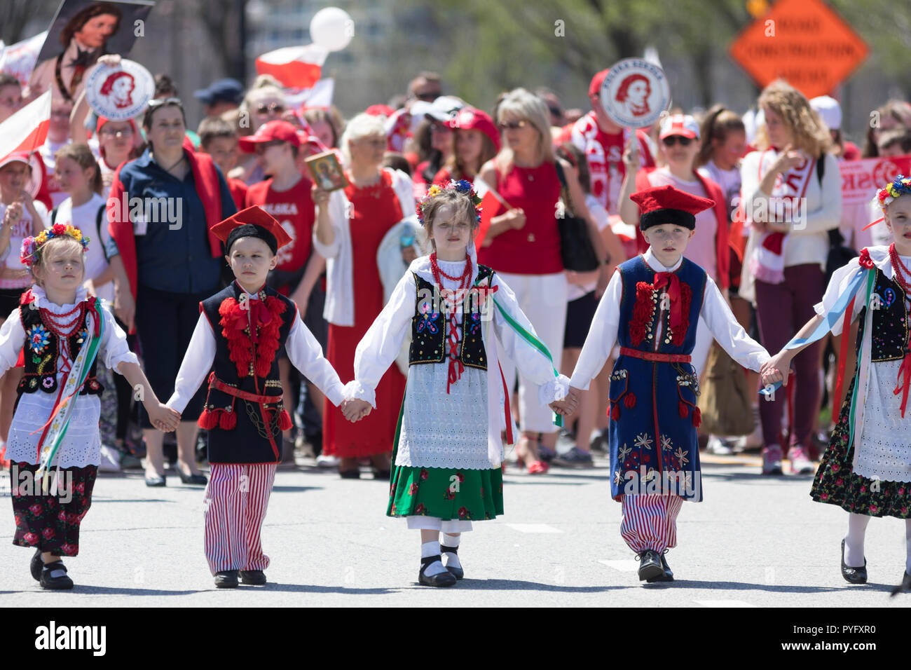 Chicago polish parade hi-res stock photography and images - Alamy