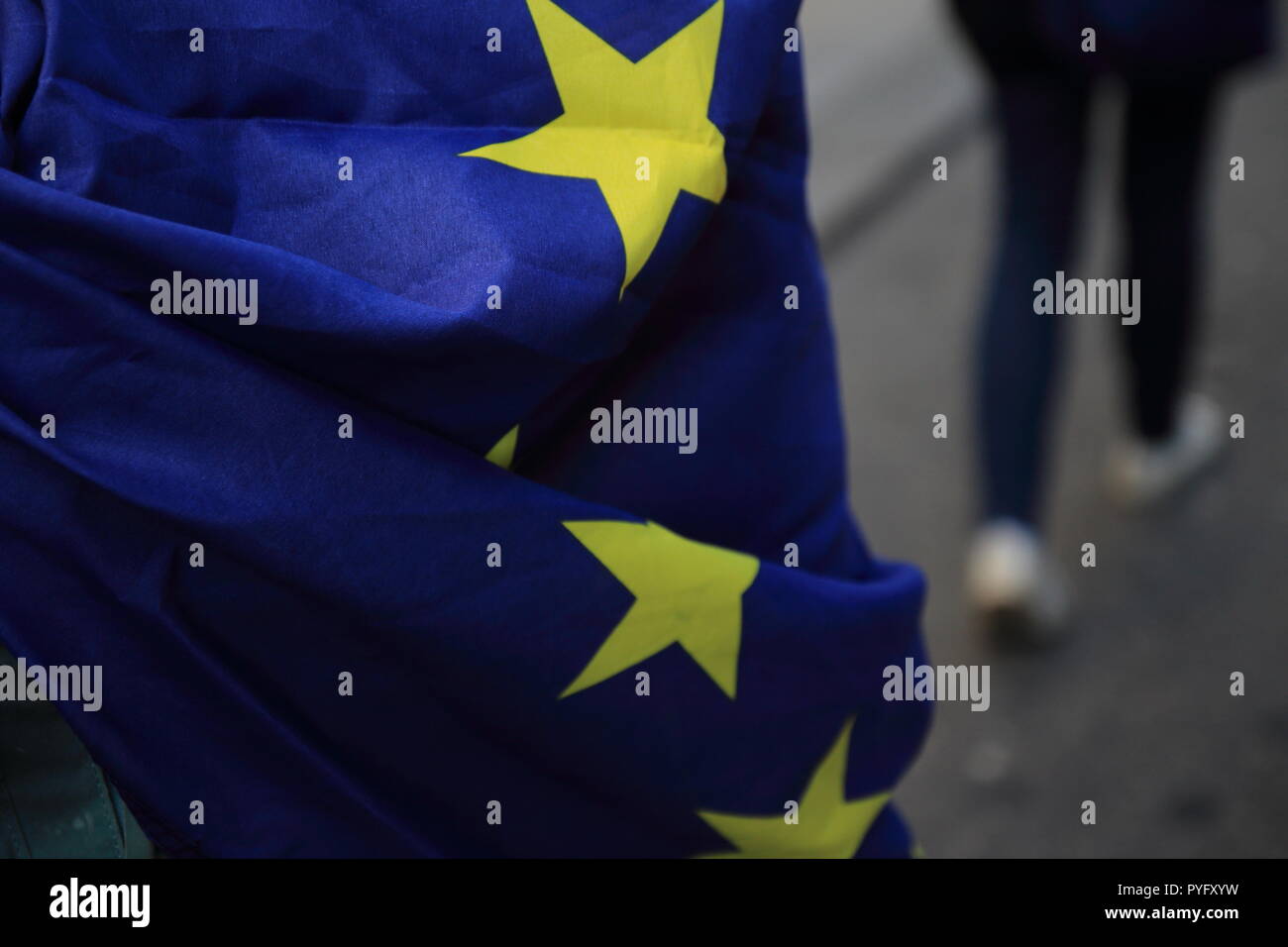European union man flag hi-res stock photography and images - Alamy