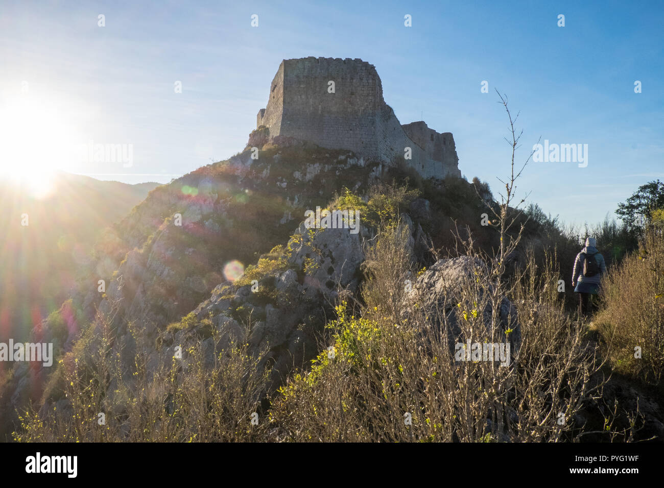 Montsegur,commune,in,Ariege,department,South,of,France,.Famed,for ...