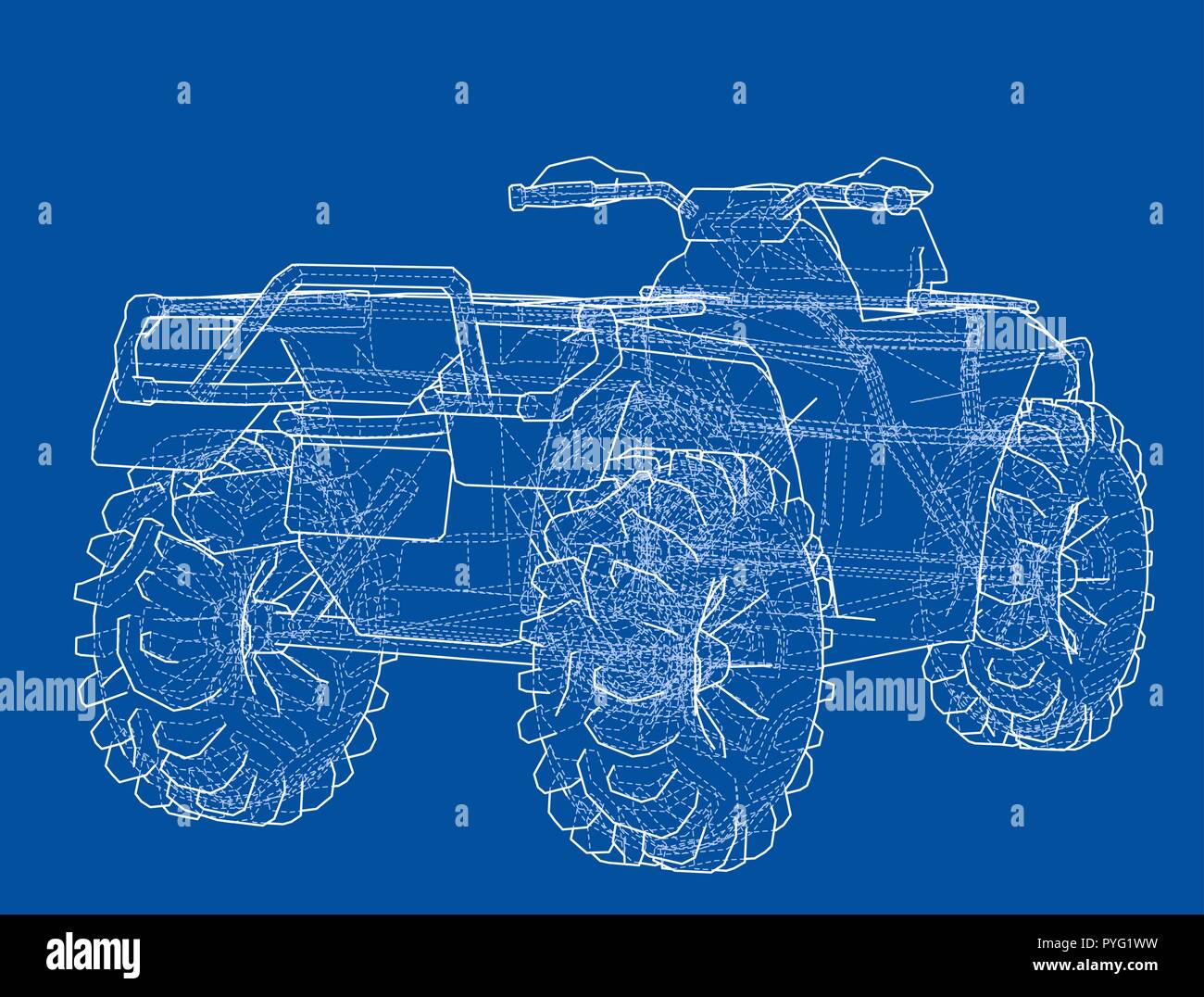 ATV quadbike concept outline. Vector Stock Vector Image & Art - Alamy