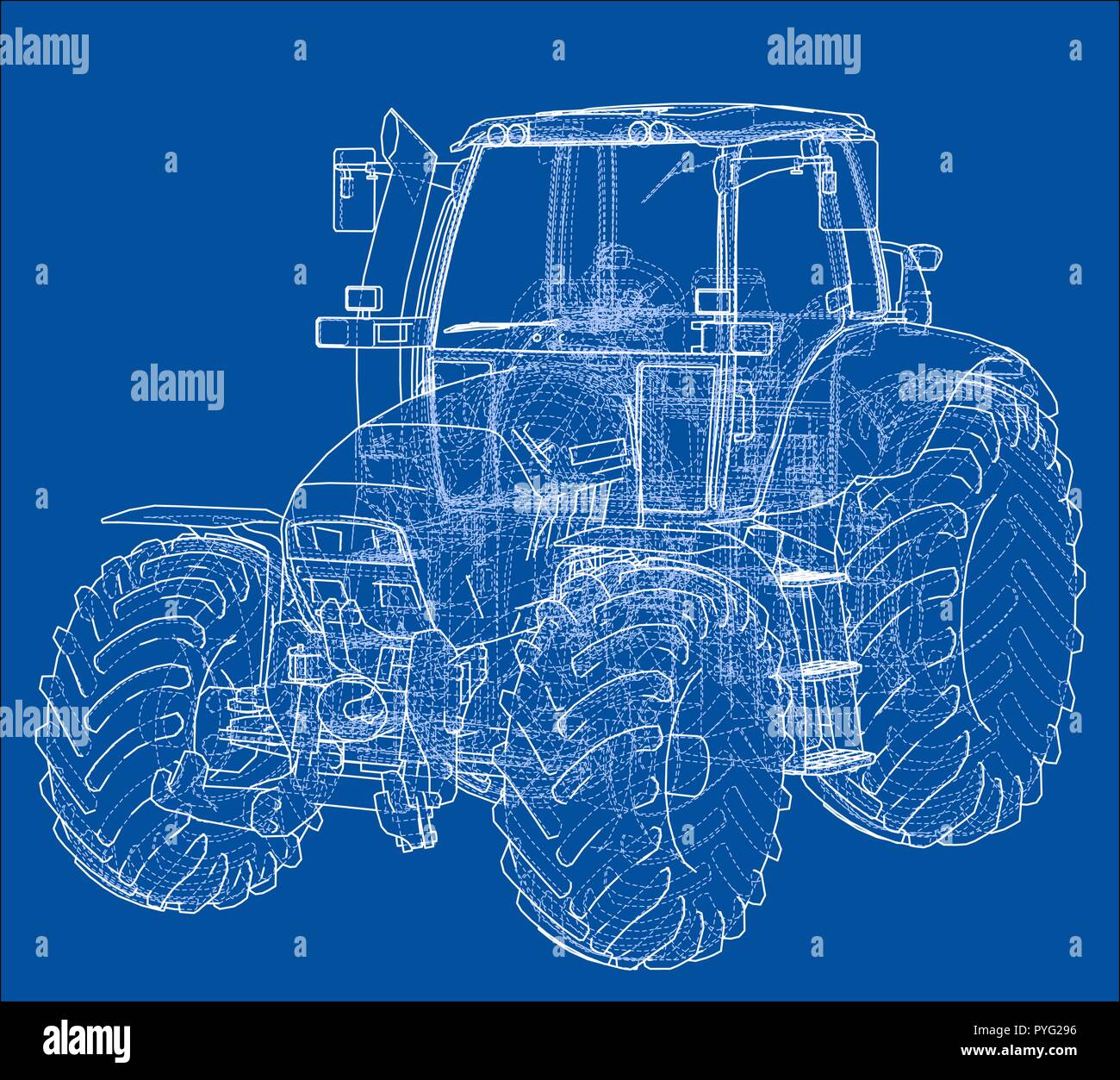 Farm Tractor Concept. Vector Stock Vector Image & Art - Alamy