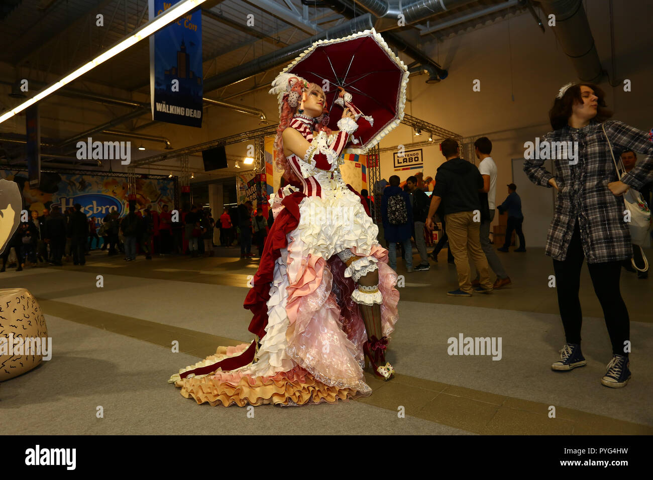 Nadarzyn, Poland, 27th October 2018: Cosplay actress at the Warsaw ...
