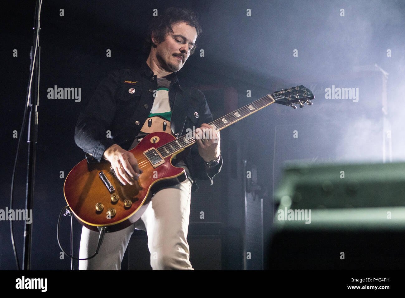 Norway, Oslo - October 26, 2018. The Norwegian rock band Gluecifer ...